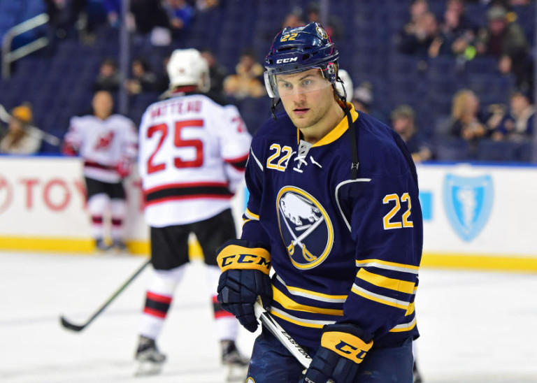 Sabres notes: Johan Larsson relieved to score first goal - Buffalo ...