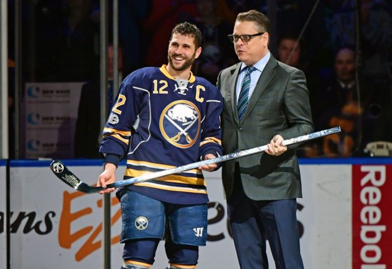Sabres captain Brian Gionta honored for 1,000th game - Buffalo Hockey Beat