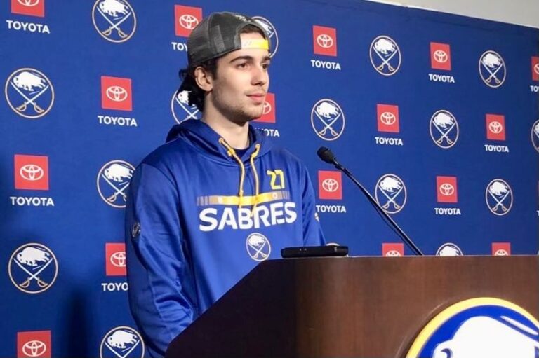 Why did Sabres rookie goalie Devon Levi choose No. 27? - Buffalo Hockey ...