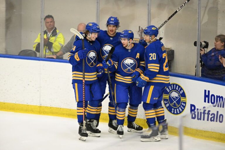 Viktor Neuchev, Zach Benson and Isak Rosen score, illustrate Sabres ...