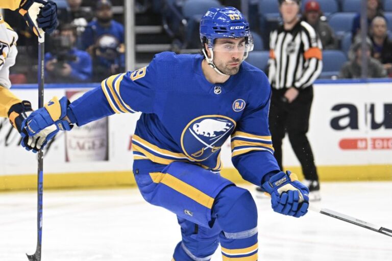 Alex Tuch nears return from injury after birth of son; Mattias ...