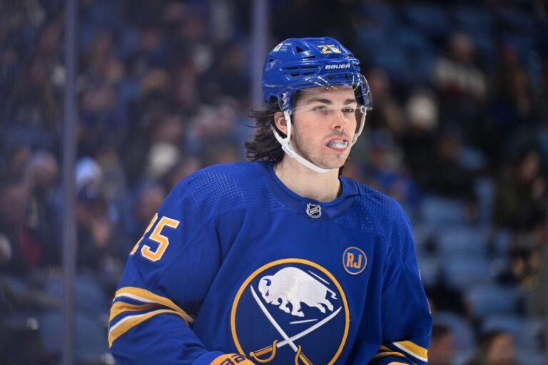 Sabres defenseman Owen Power week to week with upper-body injury ...