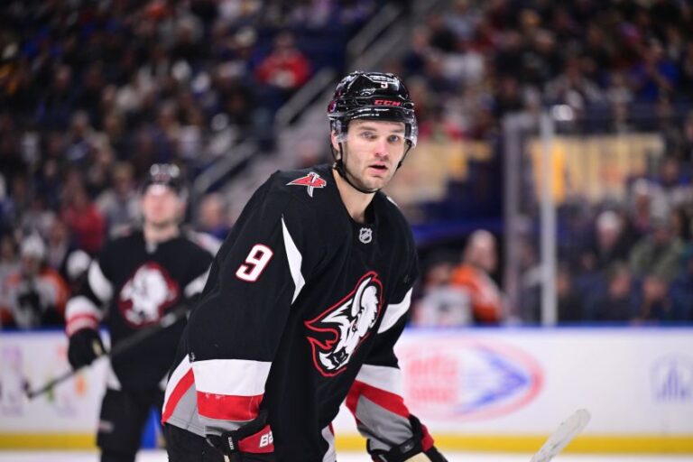 Sabres’ Josh Norris displays desperation after breaking stick against ...