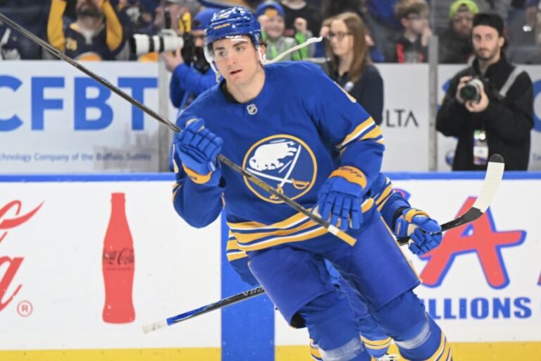 After trade adds defense depth, Sabres’ Michael Kesselring sits out as ...