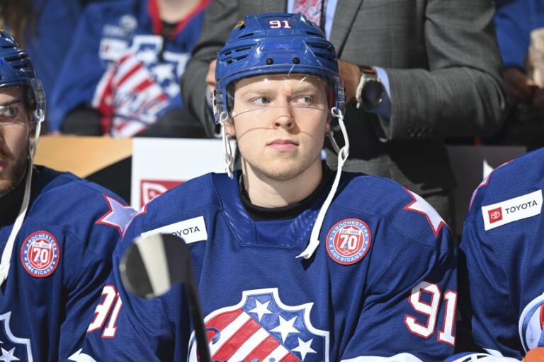 Terrific season with Rochester Amerks earns Sabres’ Konsta Helenius ...